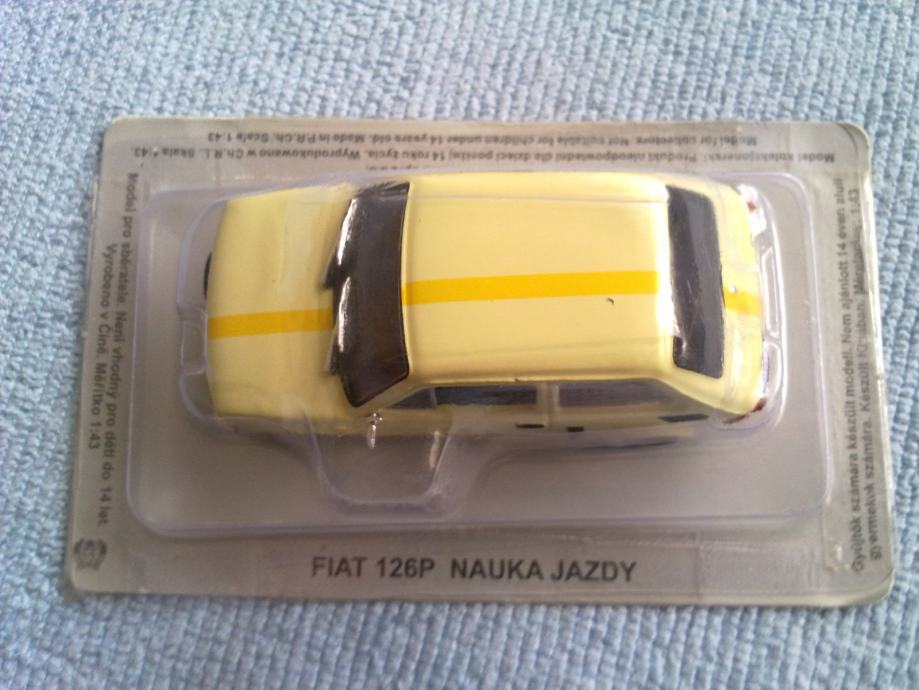 FIAT 126p PEGLICA oldtimer autić igračka model kolekcionarski 1:43