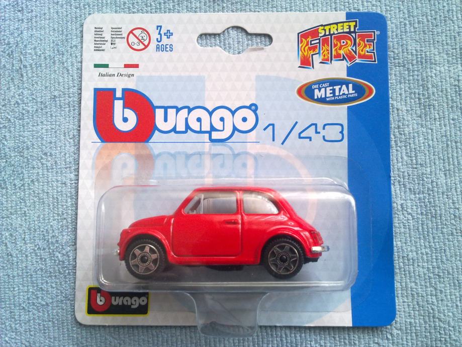 FIAT 500 NUOVA CLASSIC Crveni NOVO autić igračka oldtimer Bburago 1:43
