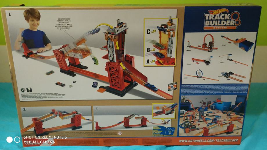 Hot Wheels-Track Builder Stunt Bridge-NOVO