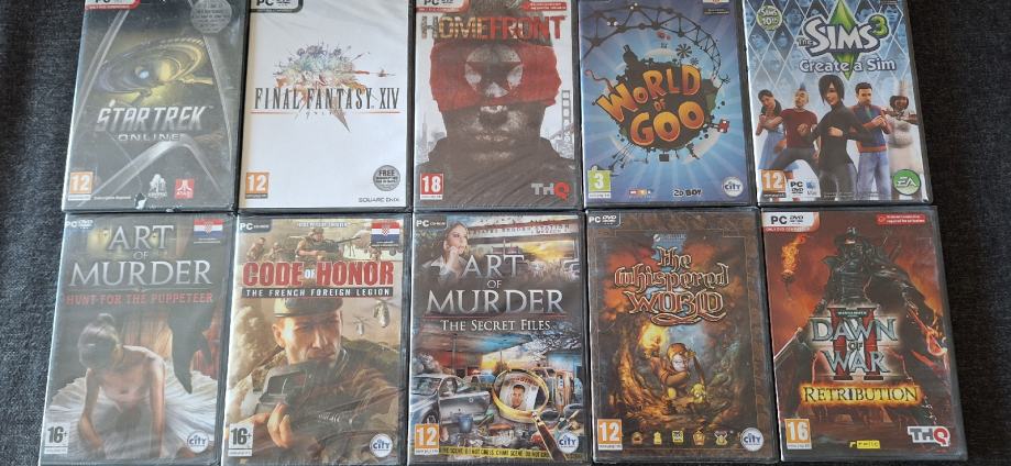 Bundle od 10 PC igara Star Trek Homefront Final Fantasy LOT 1 NOVO