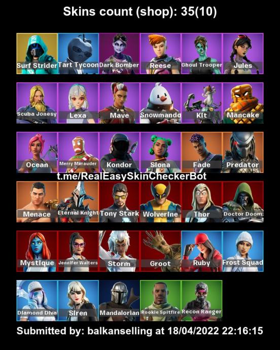 Fortnite-rijetki Intel skin + 34 skins ! Jeftino