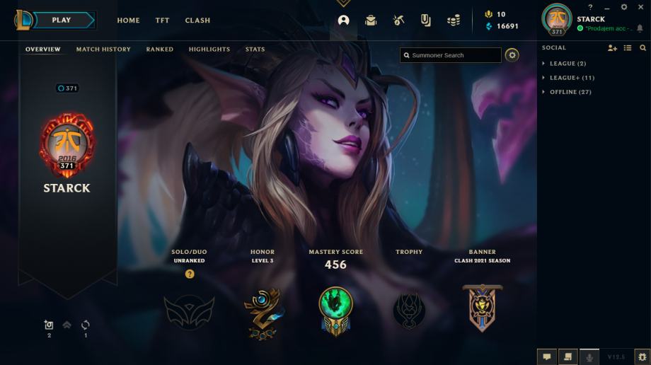 League of Legends account / Lol account / EUNE server / 229 + skinova