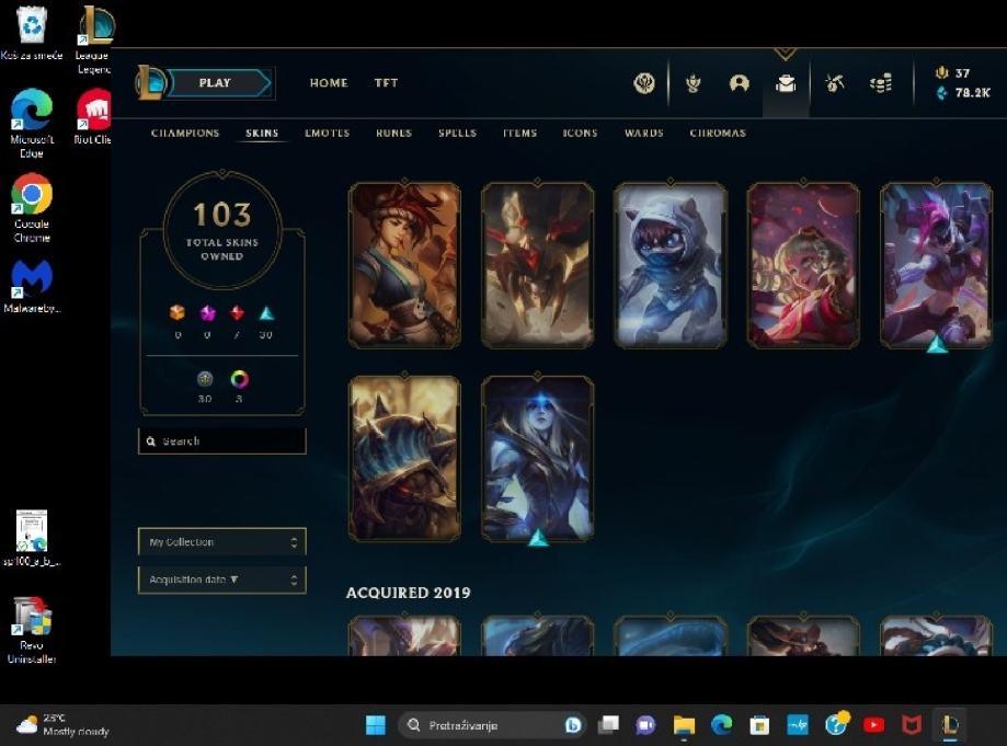 League of Legends account YASUO 1.1 MILION