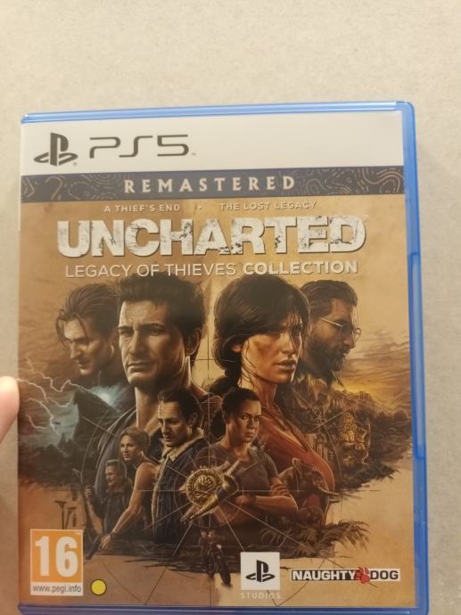 Uncharted Remastered ps5 novo.