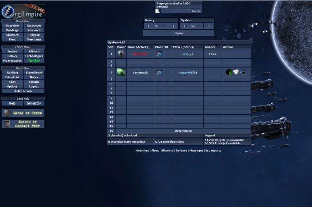 Zorg empire extreme server account