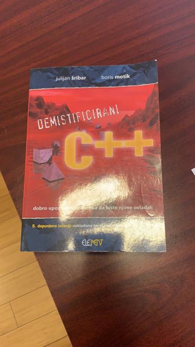 Demistificirani c++ C jezik 5.izdanje Štribar-Motik
