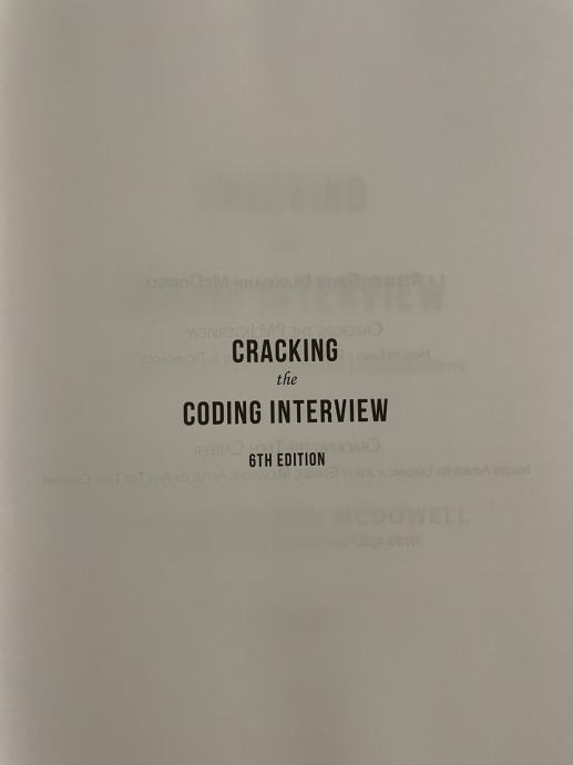 Cracking the coding interview-Gayle Laakmann McDowell