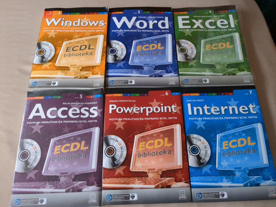 ECDL biblioteka - Windows, Word, Excel, Access, Powerpoint i Internet