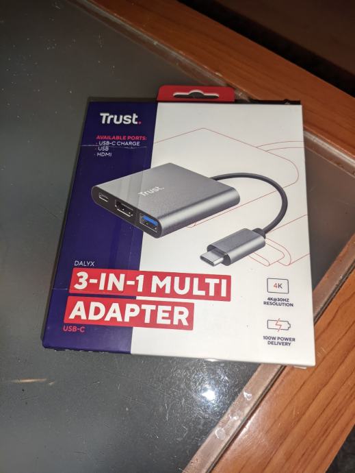 Adapter TRUST USB-C 3U1, DALYX