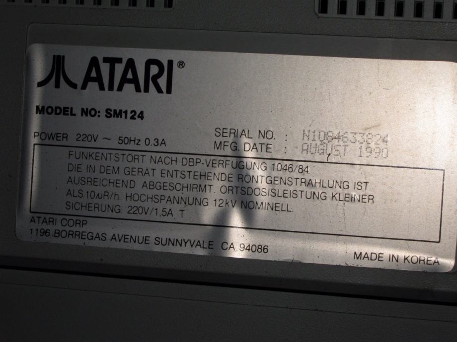 Atari 520 ST + Atari monitor SM124 + SF314 disketna jedinica