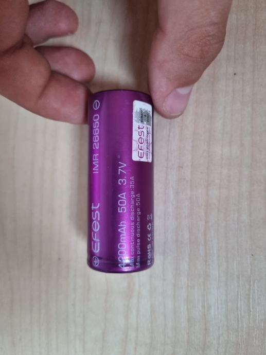 Baterija EFEST 26650 4200mAh