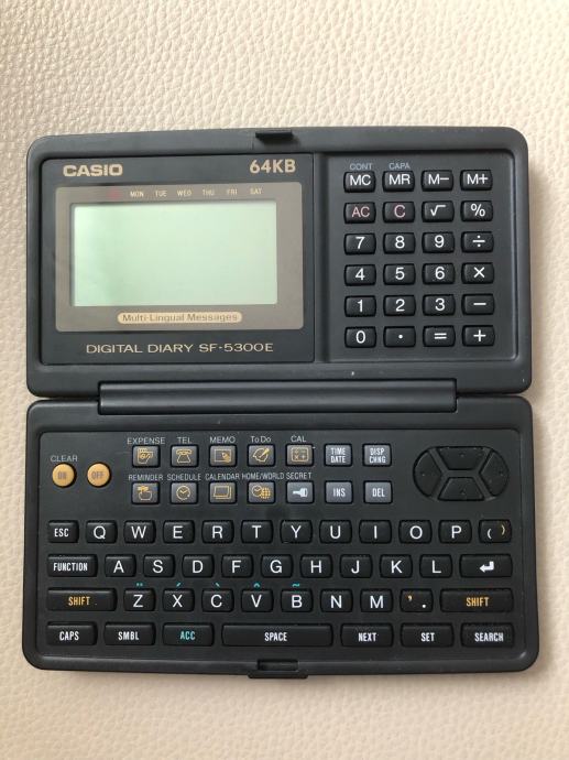 Casio 64KB digital diary SF-5300E