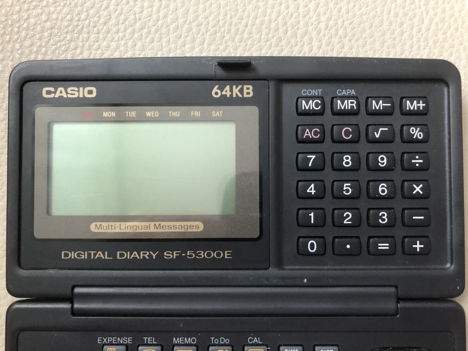 Casio 64KB digital diary SF-5300E