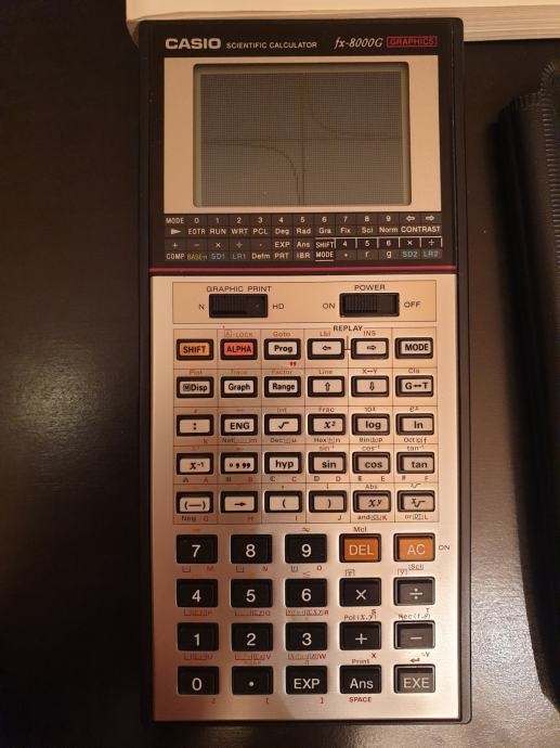 CASIO fx-8000G programabilni znanstveni grafički kalkulator, ispravan