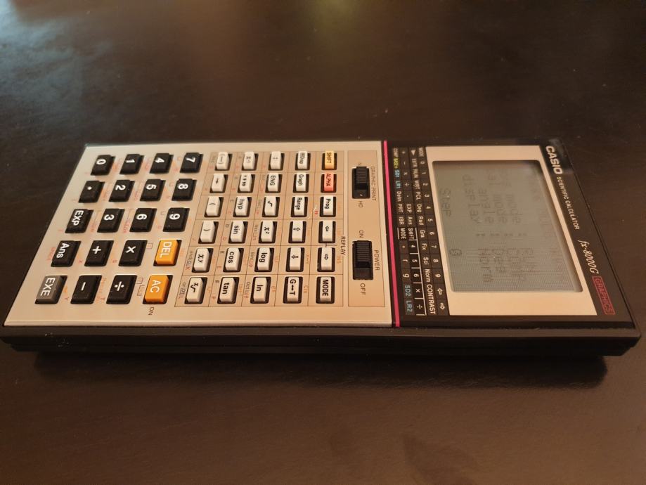 CASIO fx-8000G programabilni znanstveni grafički kalkulator, ispravan