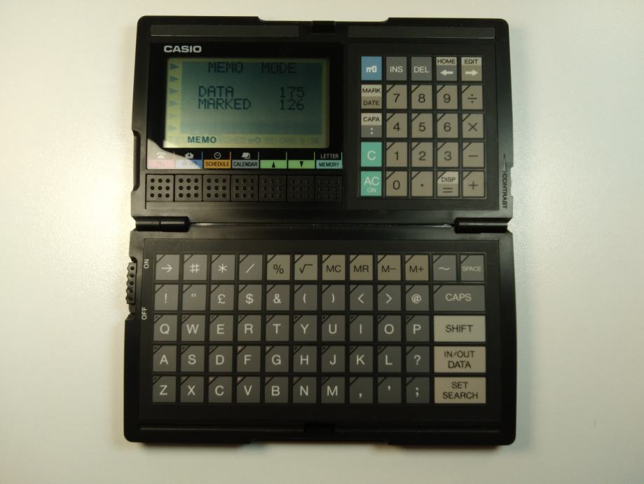 CASIO SF-4000 digital diary, Retro dnevnik, imenik, digitron...