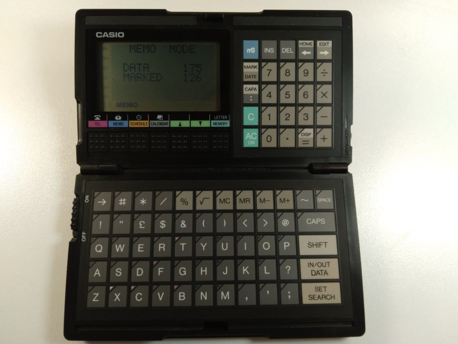 CASIO SF-4000 digital diary, Retro dnevnik, imenik, digitron...