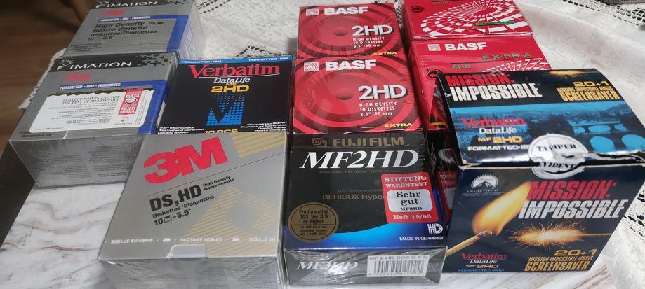 Diskete Floppy disk HD 2HD nove u celofanu 110 kom. 3,5 1,44MB