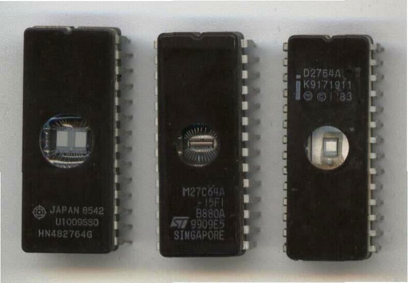 EPROM 2764A 64K memorije UV brisanje