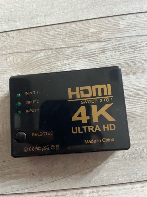 HDMI Switch - 3 input - 1 output - 4k