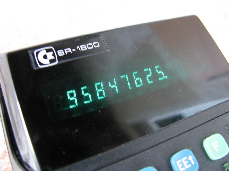 kalkulator Commodore SR-1800 VFD Scientific Calculator Japan