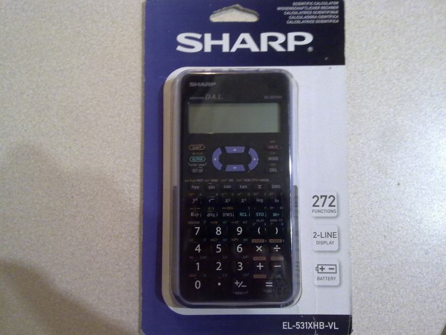 Kalkulator SHARP EL-531XHB-VL Novo!
