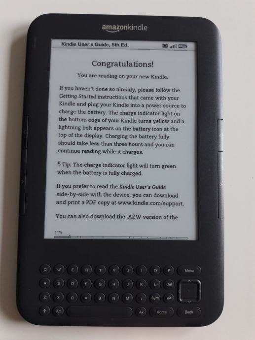 Kindle 3. generacije (3g)