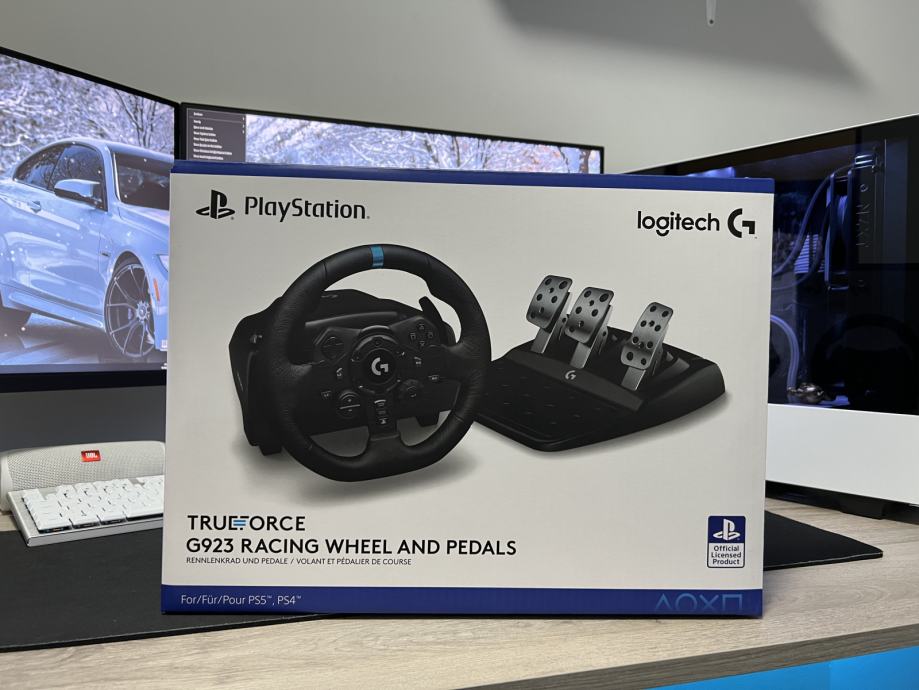 Logitech G923 PC/PS4/PS5 TRUEFORCE VOLAN + Shifter - NOVO NEKORIŠTENO