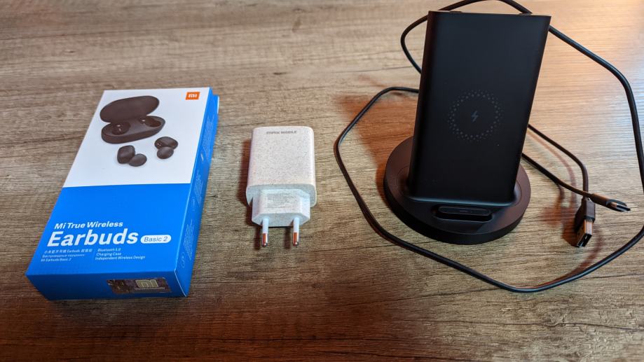 Mi earbuds basic 2, Mi 20w bežični punjač, Max Mobile 27w fast charger