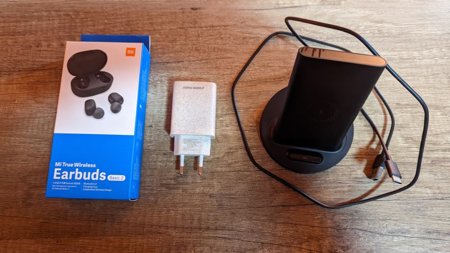 Mi earbuds basic 2, Mi 20w bežični punjač, Max Mobile 27w fast charger