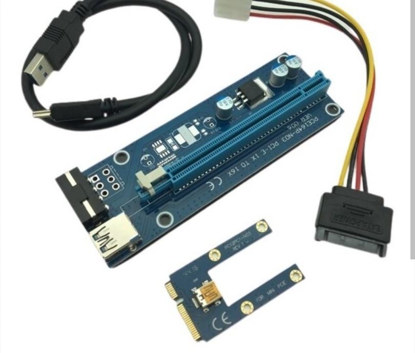 Mini PCIe to PCIe x16 Express Riser za EGpu