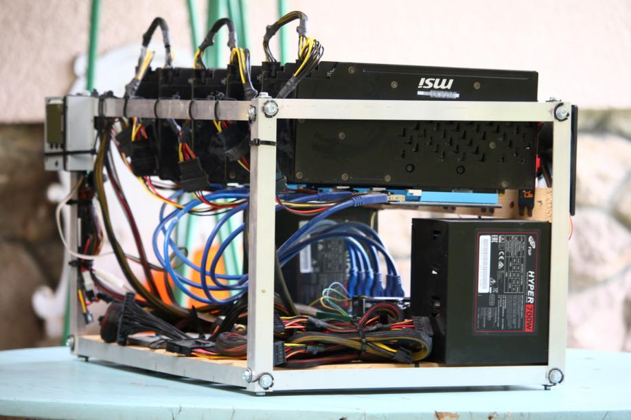 Mining rig 6x MSI GTX 1060 6GB Gaming X / 2x PSU / SSD / DDR4