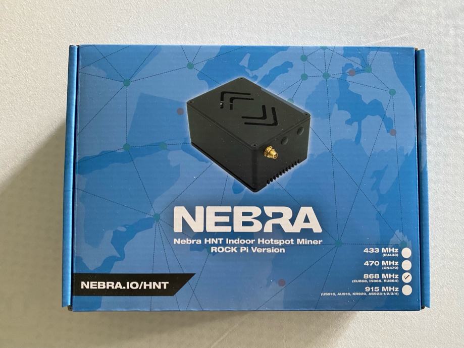 Helium HNT Indoor Hotspot miner Nebra ROCK Pi version NOVI NEOTVOREN