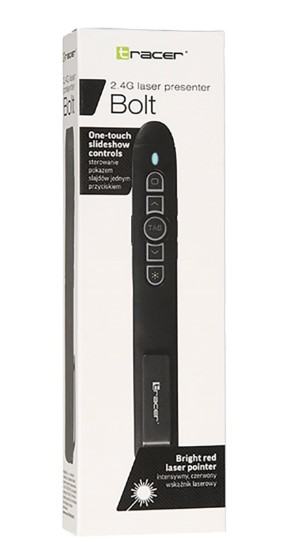 Prezenter, laser, nano USB, WiFi, PRESENTER TRACER BOLT, Tracer