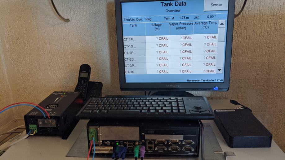 Saab Rosemount SCC 52 tank radar STaR CMS computer