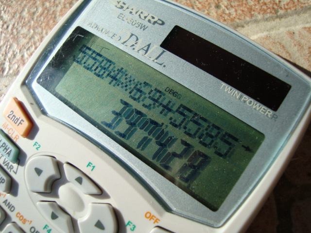 sharp el-506w kalkulator solarni