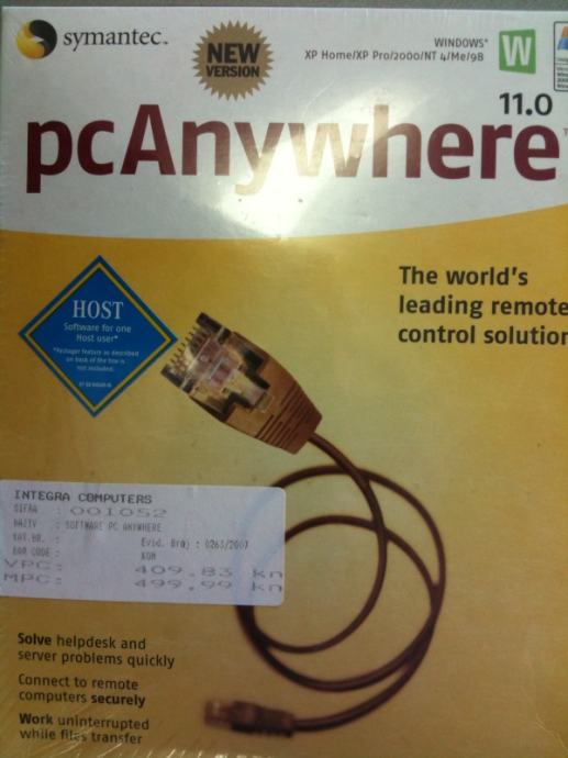 Software Original PC Anywhere 11.00 sniženo