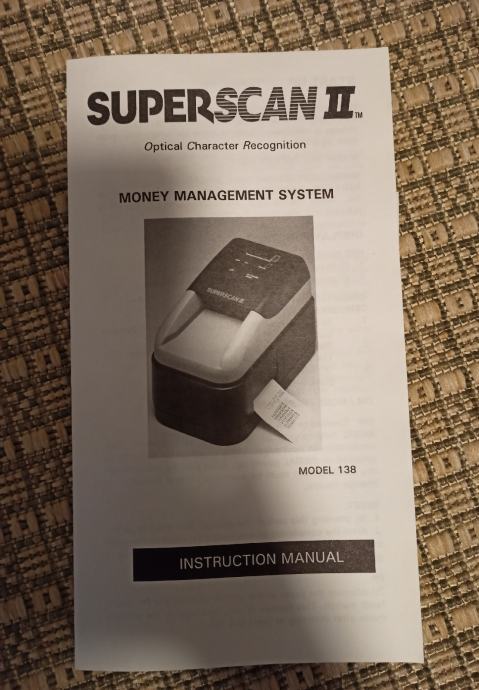 SUPERSCAN II Money Management System