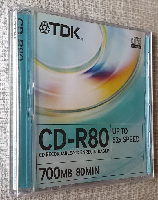 TDK CD-R80, 700 MB POJEDINAČNO