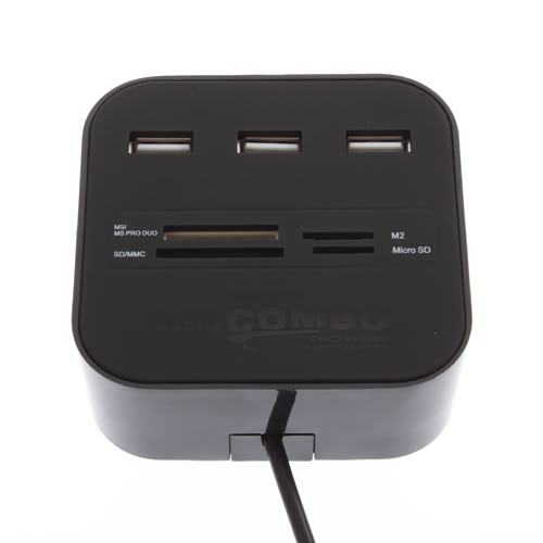USB Hub 3-port multi card reader čitač kartica MS/SD/MMC/M2/Micro SD