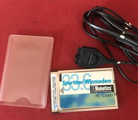 USRobotics PC CARD modem