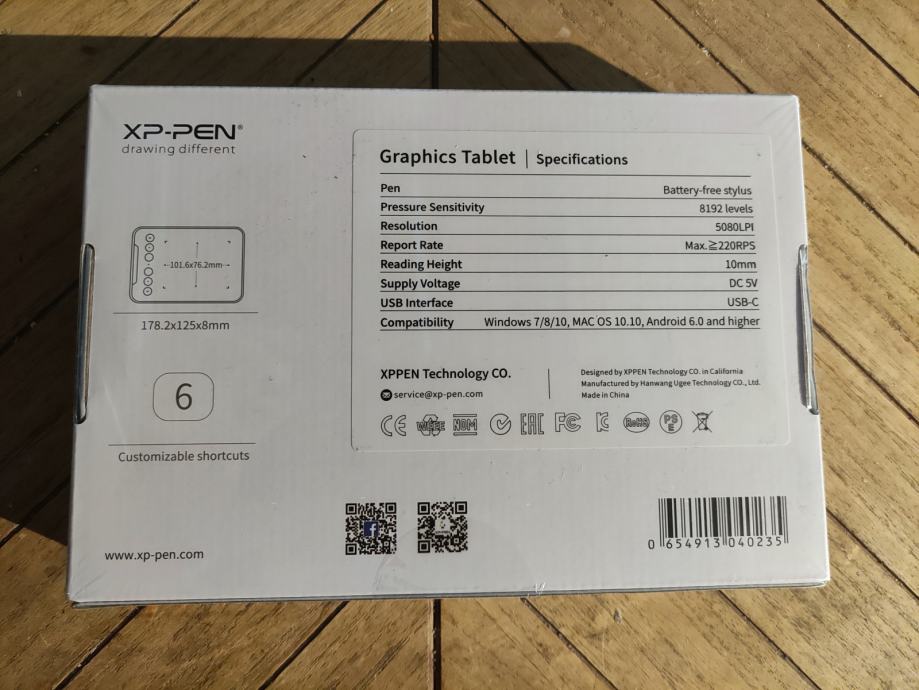 XP-Pen Deco Mini4 grafički crtački tablet (novo, neotvoreno)
