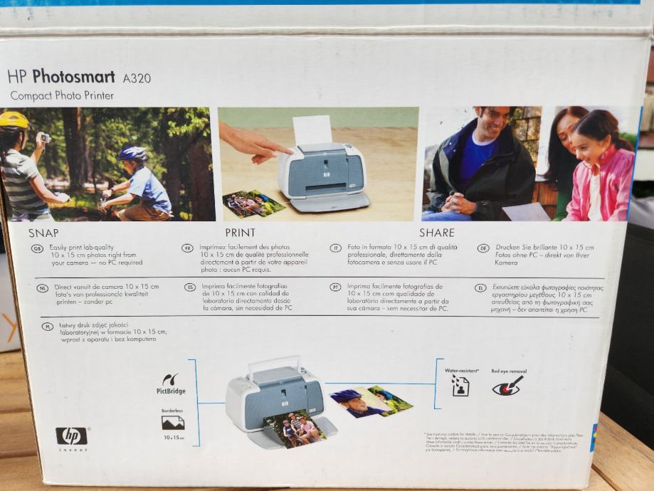 HP Photosmart A320 mini printer za fotografije / Fotoprinter
