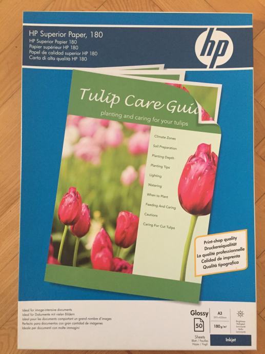 HP Superior papir i HP Professional papir,180, glossy, A3, za Inkjet
