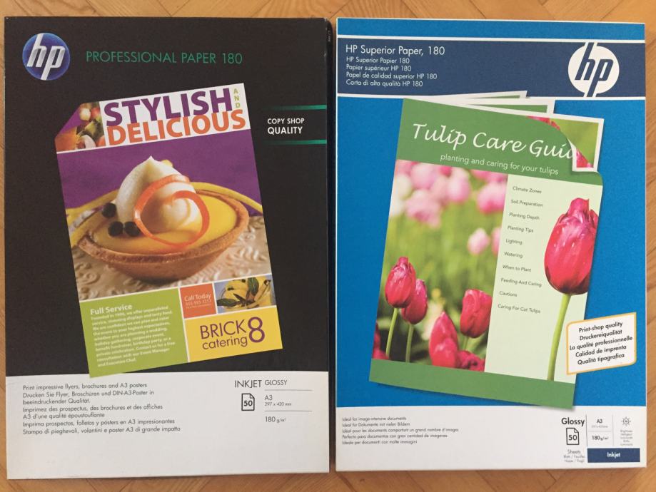 HP Superior papir i HP Professional papir,180, glossy, A3, za Inkjet