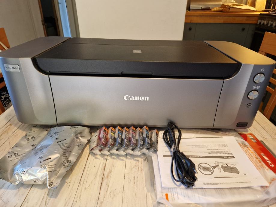 PIXMA PRO-100S, FOTO A3+ printer - NOVO! + papiri