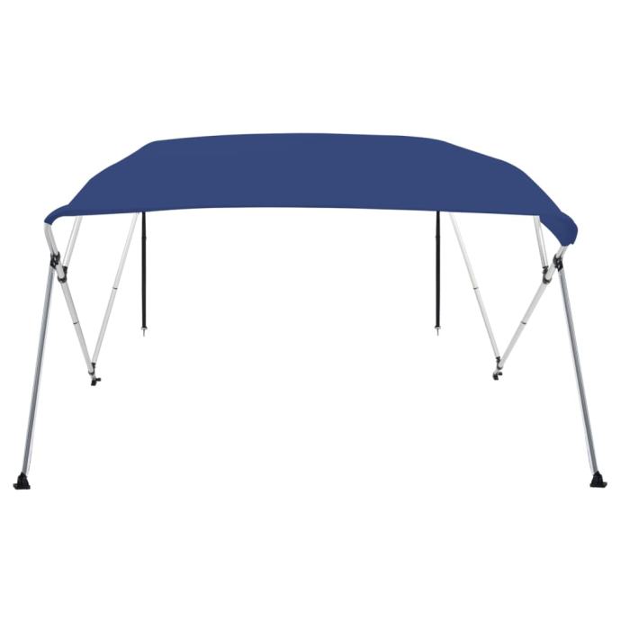 Bimini tenda za gliser s 4 luka 243x196x137 cm - modra boja