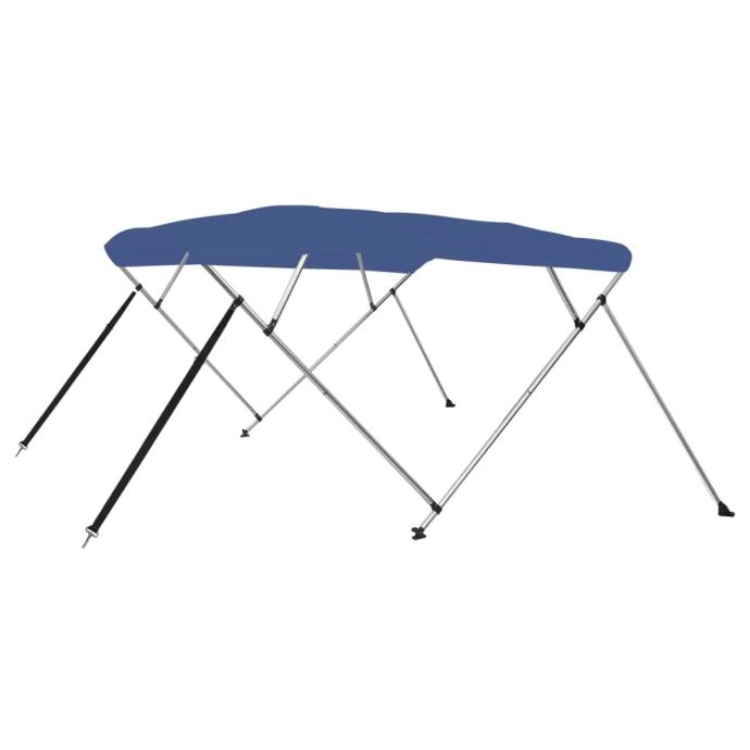 Bimini tenda za gliser s 4 luka 243x210x137 cm - modra boja