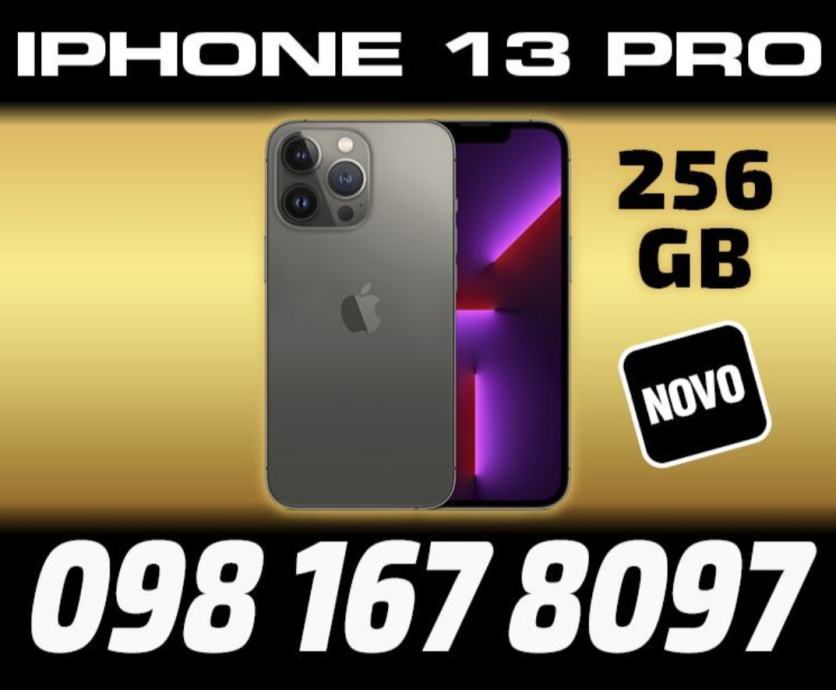 IPHONE 13 PRO 256GB ZELENE BOJE, ZAPAKIRAN,TRGOVINA,DOSTAVA ZG,R1