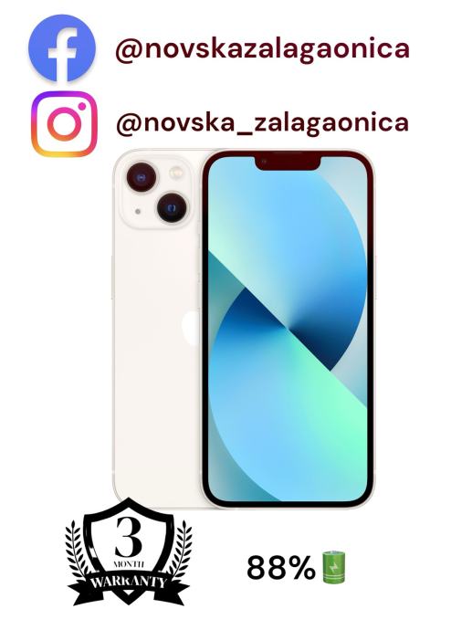 *Jamstvo* iPhone 13 256GB, KAO novi , Zalagaonica, R1 bez pp